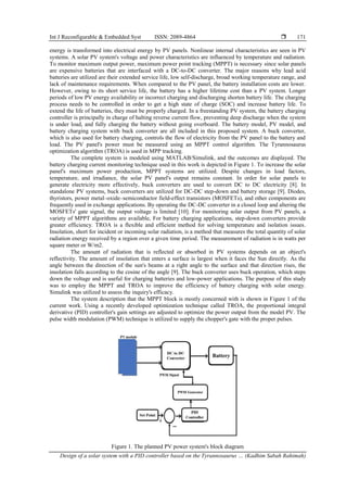 Design of a solar system with a PID controller based on the ...