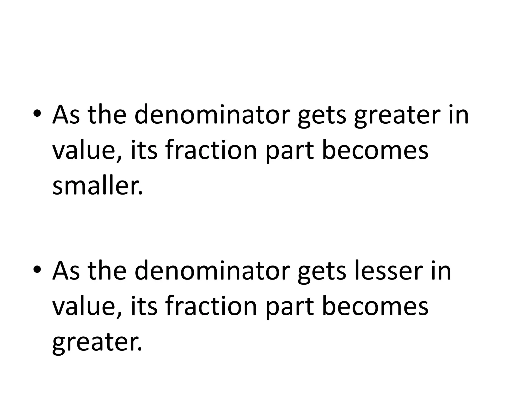 Comparing and Ordering Unit Fractions | PPT