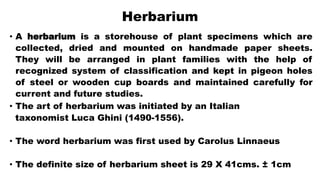 PLANT HERBARIUM TECHNIQUES POWERPOINT .pptx
