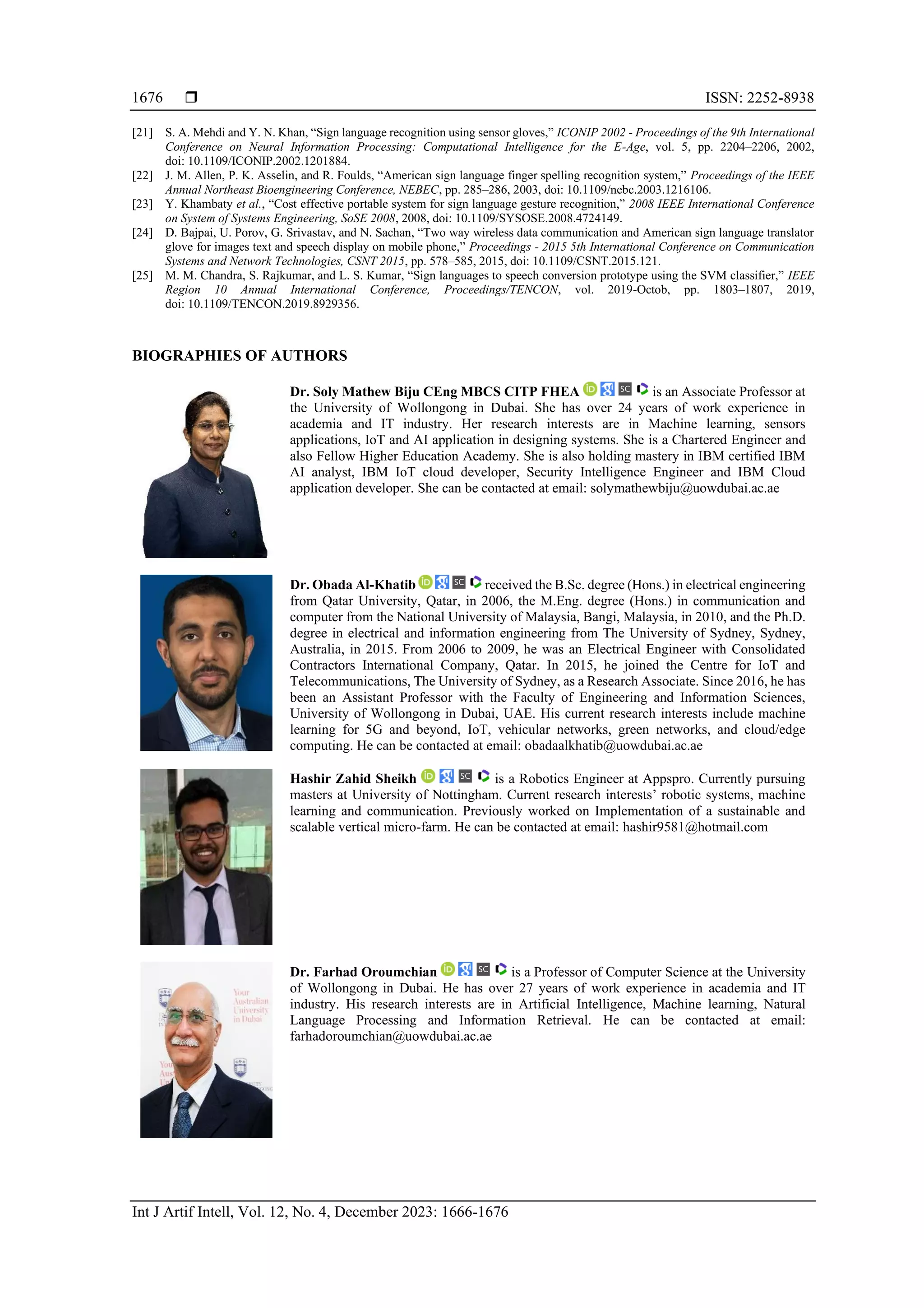 Glove based wearable devices for sign language-GloSign | PDF