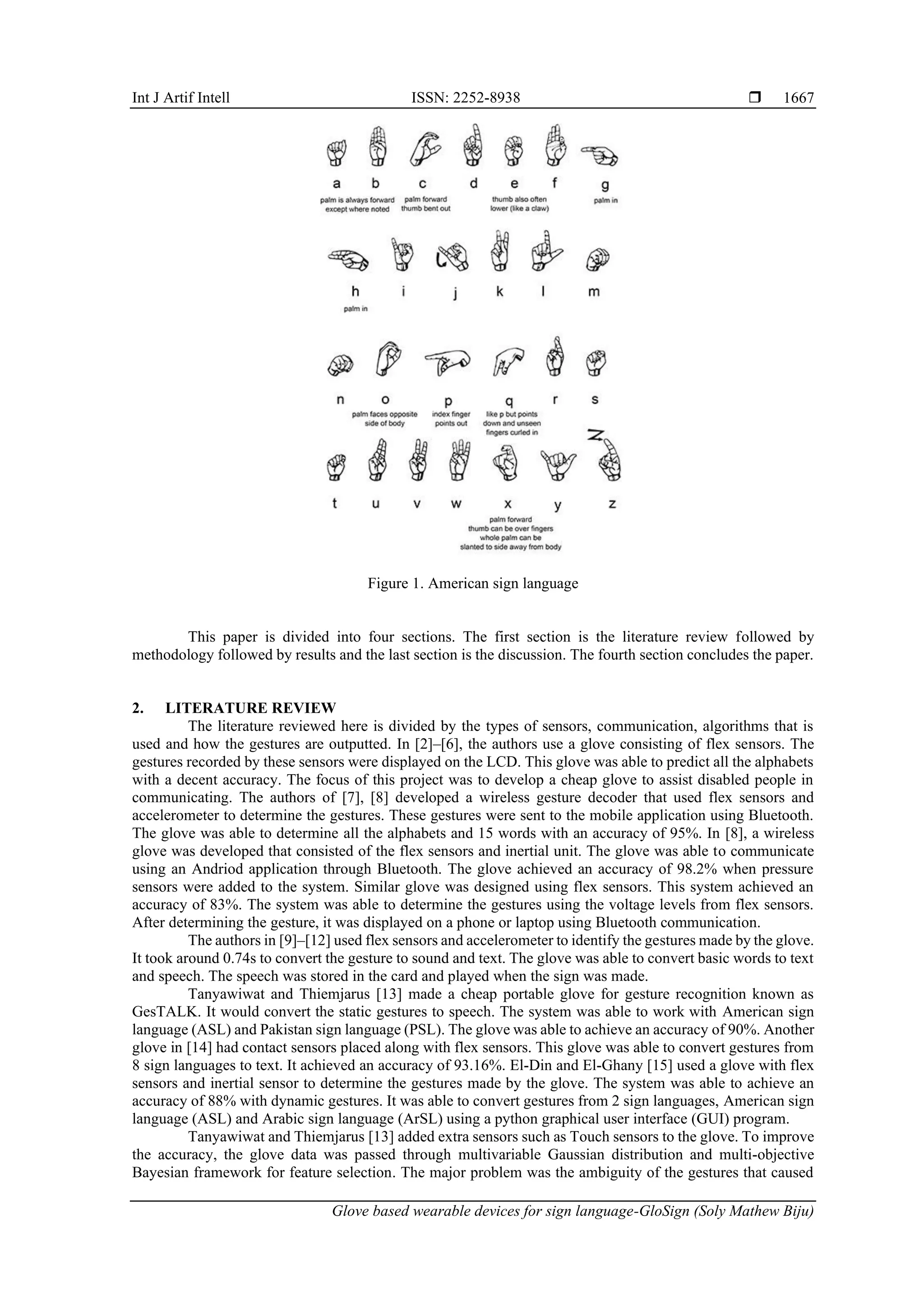 Glove based wearable devices for sign language-GloSign | PDF