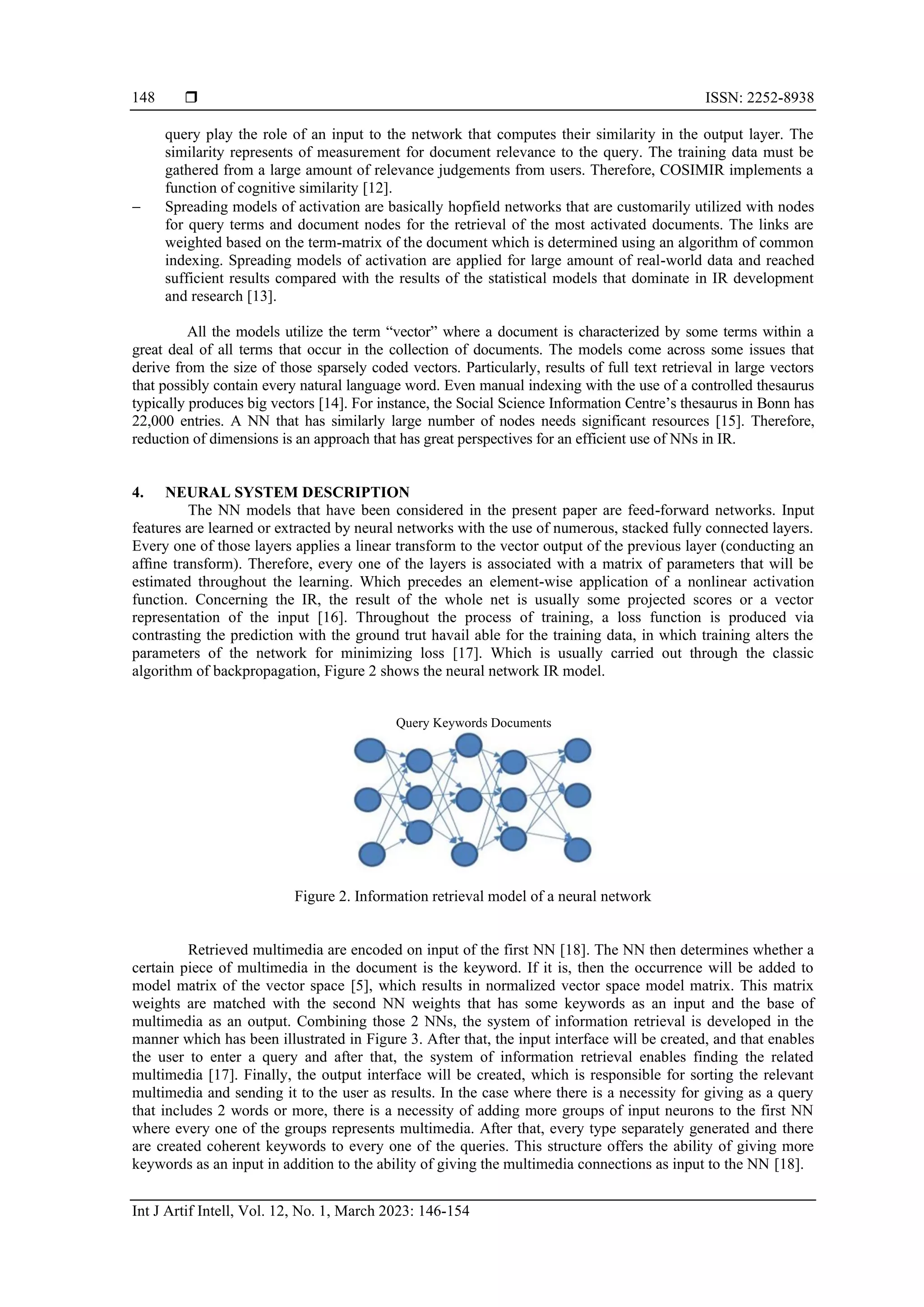 Multimedia Information Retrieval Using Artificial Neural Network Pdf
