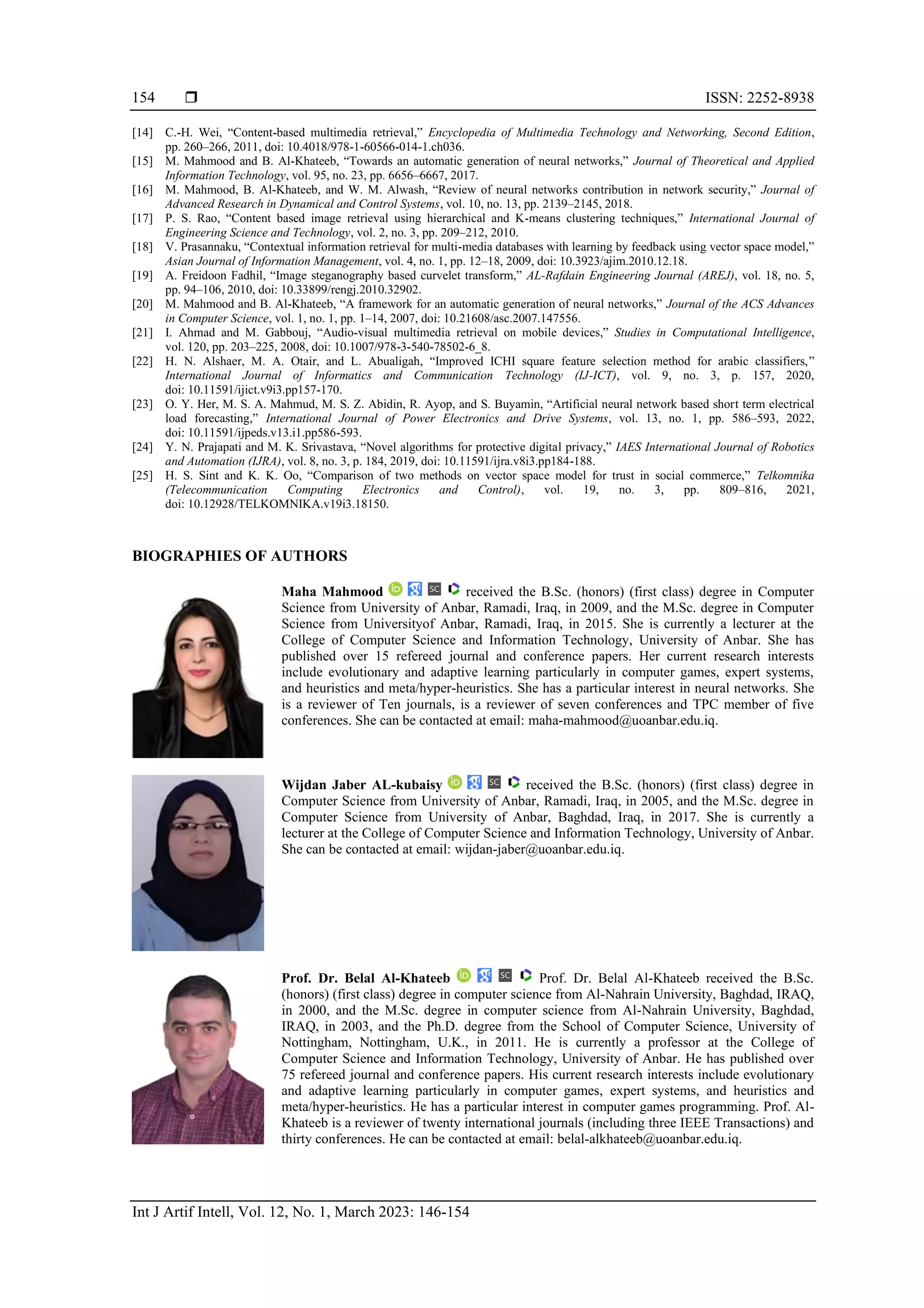 Multimedia information retrieval using artificial neural network | PDF