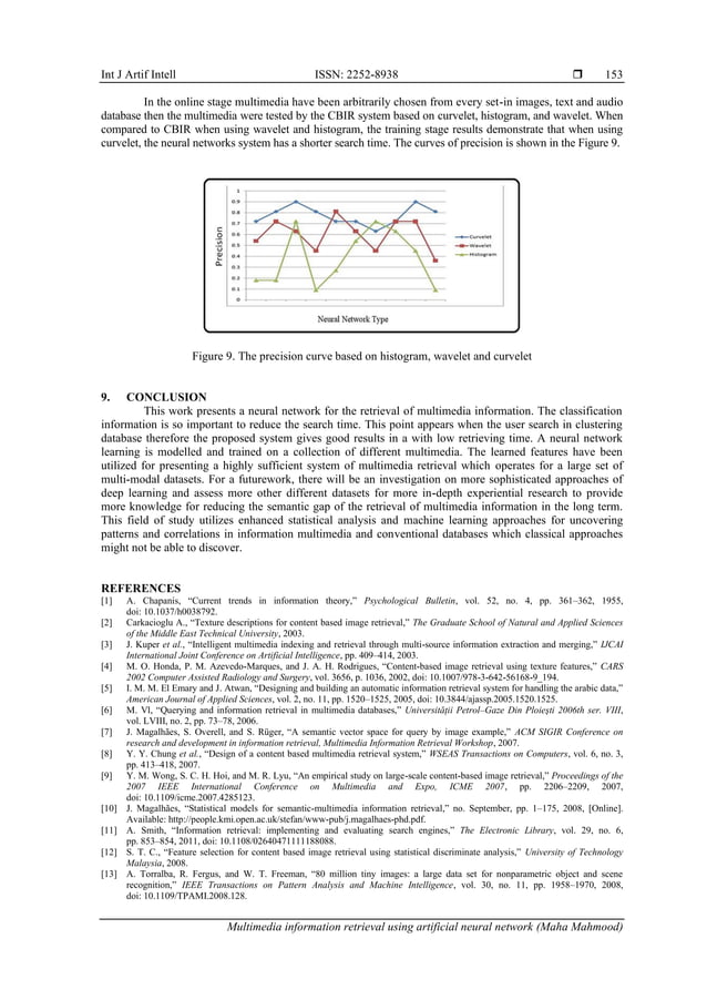 Multimedia information retrieval using artificial neural network | PDF