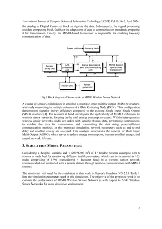 Latency and Residual Energy Analysis of MIMO Heterogeneous Wireless Sensor Networks | PDF