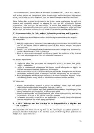 Big Data and Machine Learning in Defence | PDF