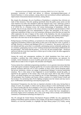 The Process and Fate of Hackathons Against Corruption in Brazil | PDF