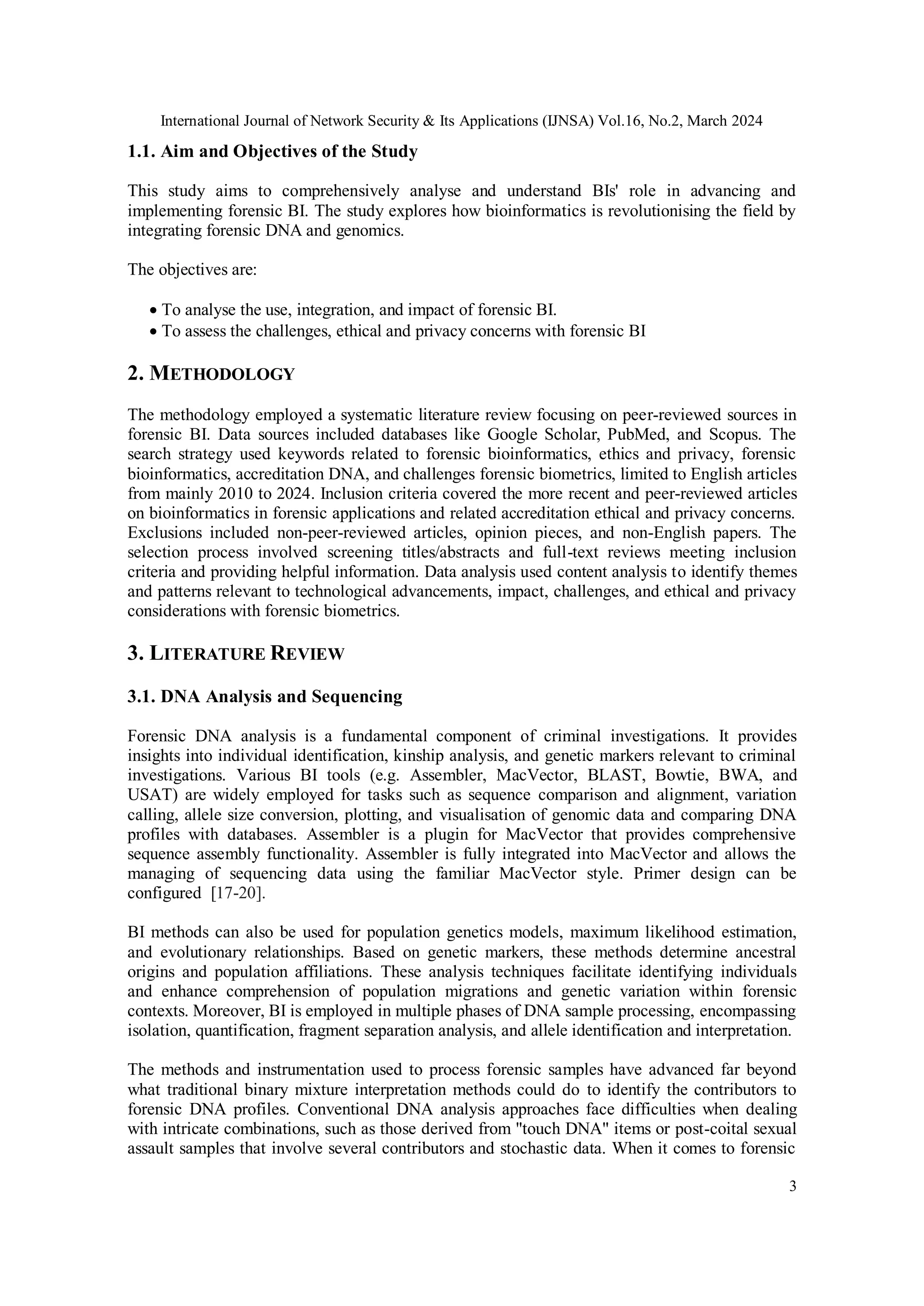 UNLOCKING SECRETS: BIOINFORMATICS' IMPACT ON FORENSIC BIO-EXAMINATIONS | PDF