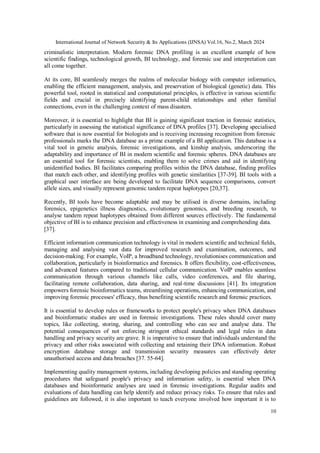 UNLOCKING SECRETS: BIOINFORMATICS' IMPACT ON FORENSIC BIO-EXAMINATIONS | PDF