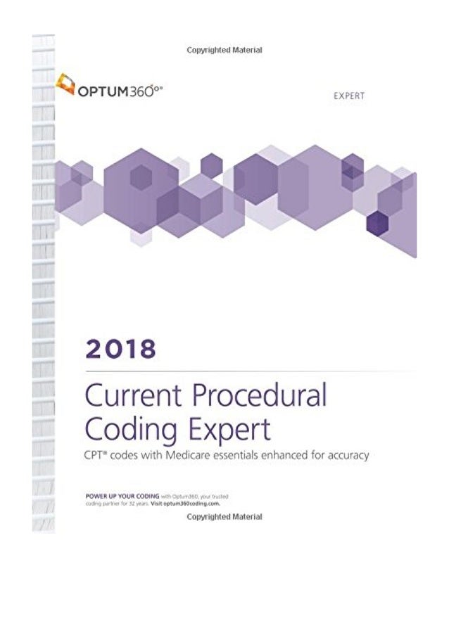 (2017) Current Procedural Coding Expert 2018 (Spiral) (PDF) by Optum360 ...