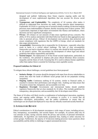 Ethical Consideration in Artificial Intelligence Development and Deployment | PDF