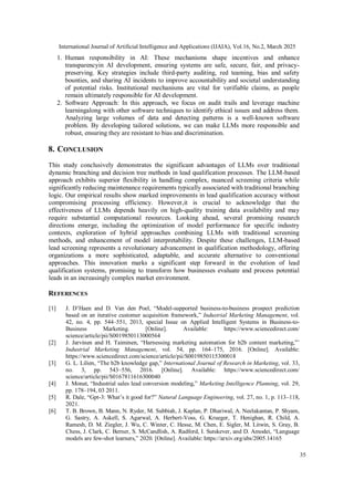 Revolutionizing Lead Qualification: The Power of LLMs Over Traditional Methods | PDF