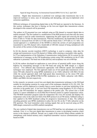 Low-Cost Digital Data Transmission Technique using FM-RDS Protocol for ...