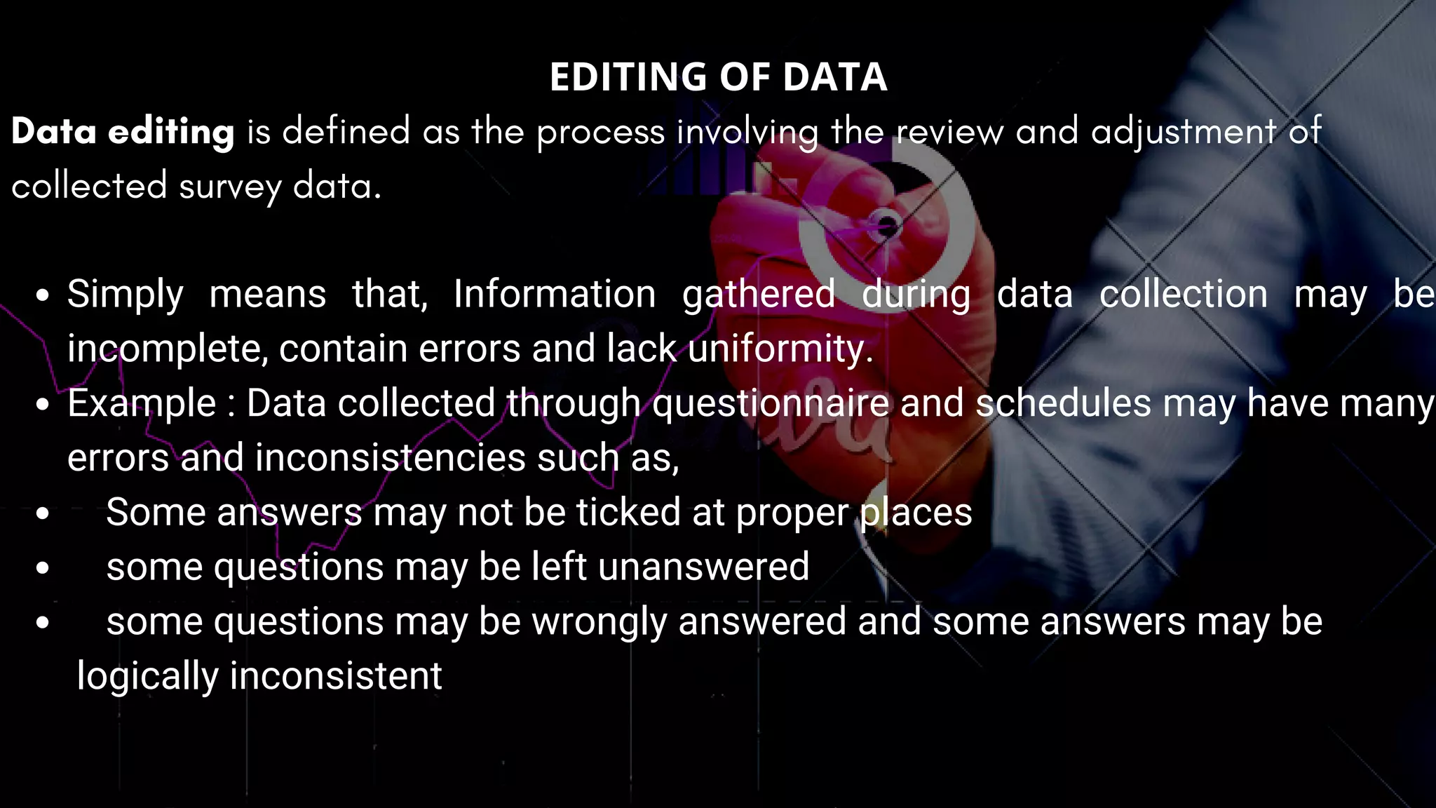 Editing, cleaning and coding of data in Business research methodology | PDF