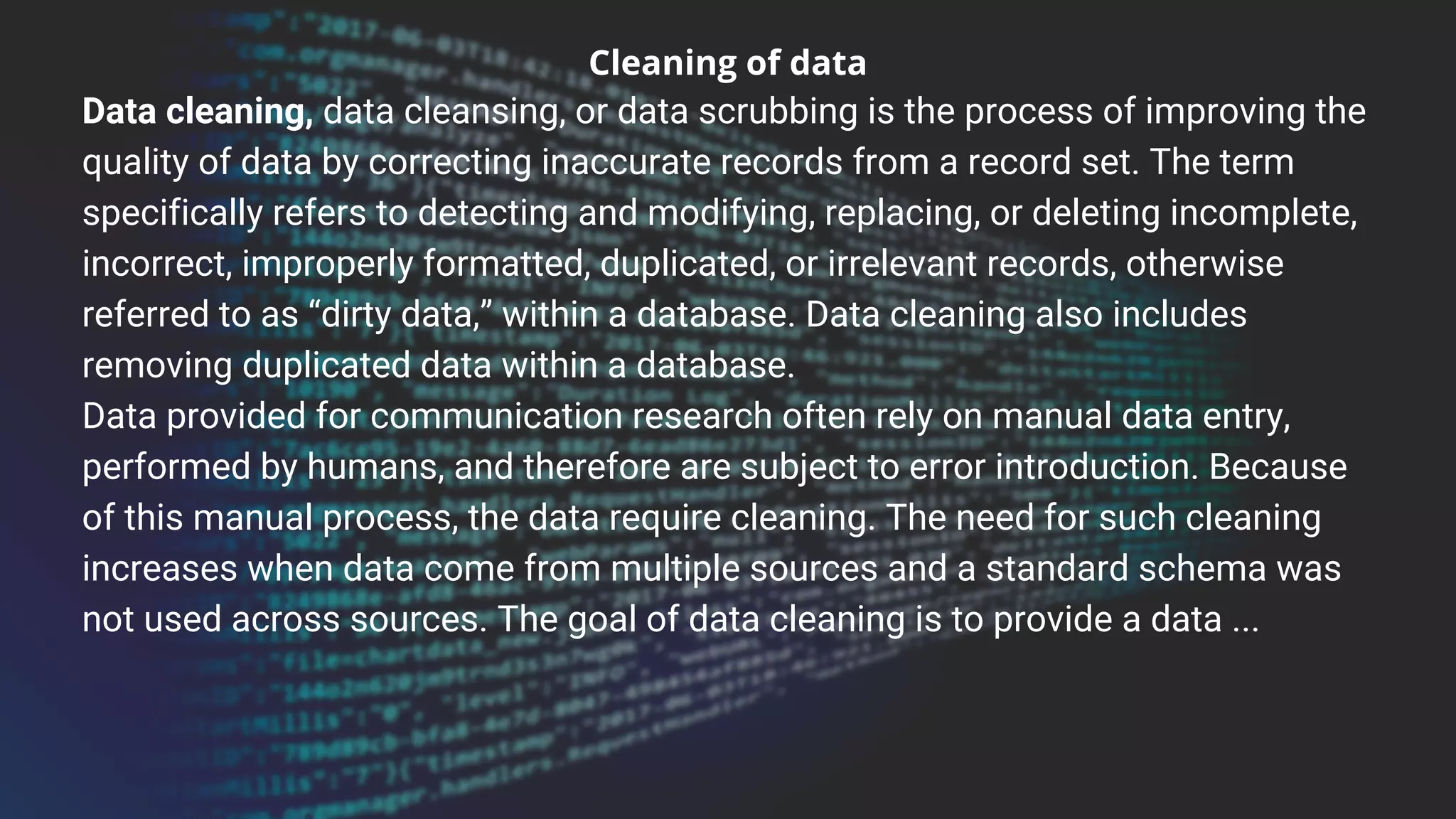 Editing, cleaning and coding of data in Business research methodology | PPT