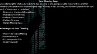 Editing, cleaning and coding of data in Business research methodology | PDF