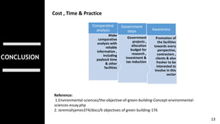 GREEN BUILDING PROJECT MANAGEMENT: OBSTACLE & SOLUTIONS FOR SUSTAINABLE ...