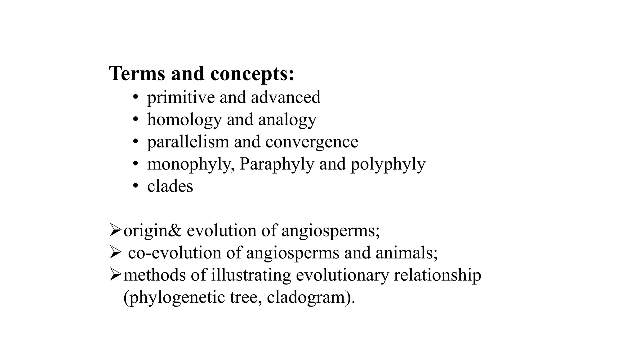 Phylogentics and Phylogeny of Angiosperms | PPTX