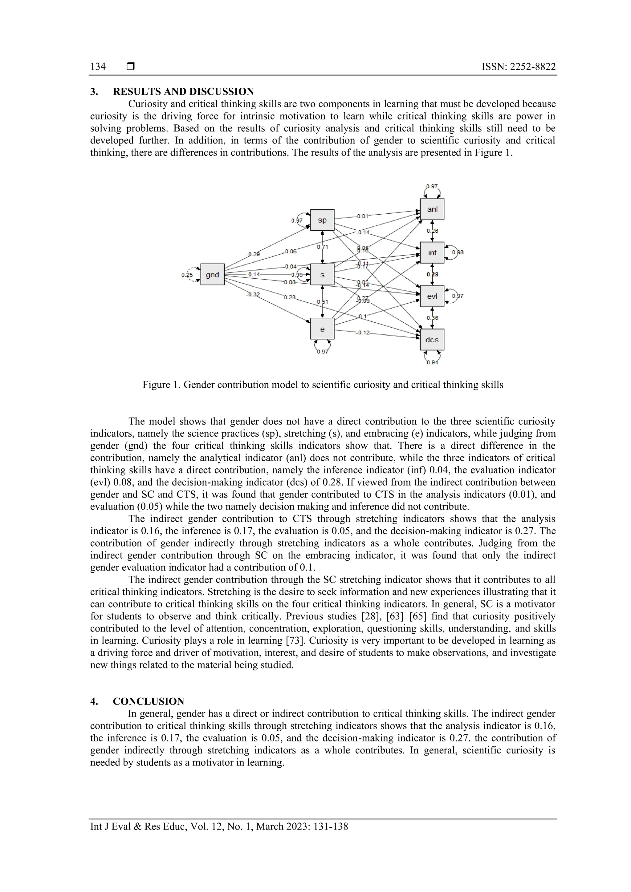 Exploring curiosity and critical thinking skills for prospective ...