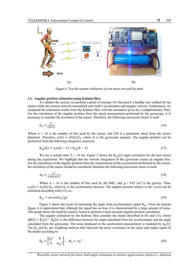 Wearable Sensor Network For Lower Limb Angle Estimation In Robotics Applications Pdf