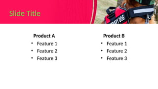 Dog therapy template as a powerpoint form | PPTX