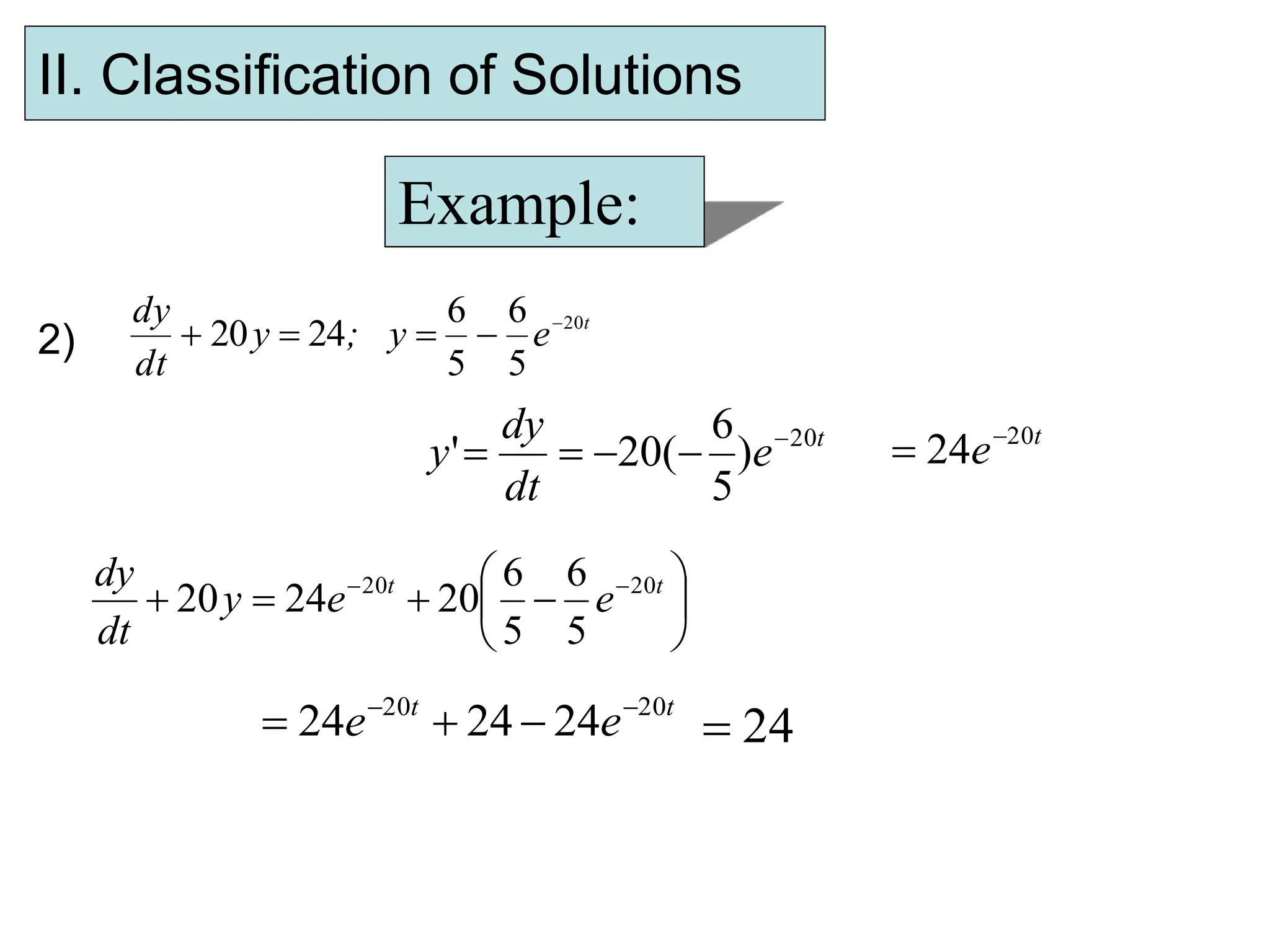 First Order Differential Equation For Grad Ppt