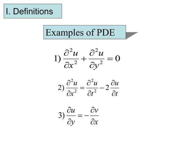 first order differential equation for grad | PPT