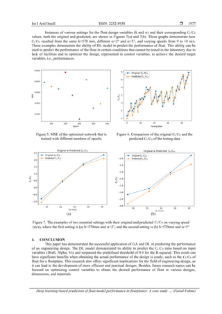 Deep learning-based prediction of float model performance in floatplanes: A case study on lift ...