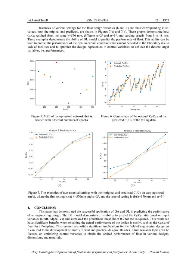 Deep learning-based prediction of float model performance in floatplanes: A case study on lift ...