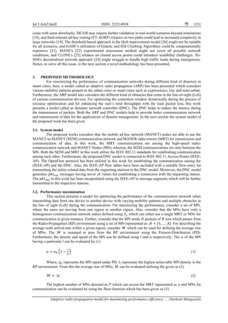 Adaptive radio propagation model for maximizing performance efficiency in smart city disaster ...