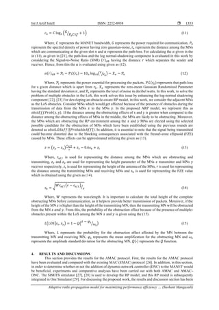 Adaptive radio propagation model for maximizing performance efficiency in smart city disaster ...