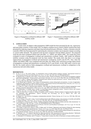 Adaptive radio propagation model for maximizing performance efficiency in smart city disaster ...