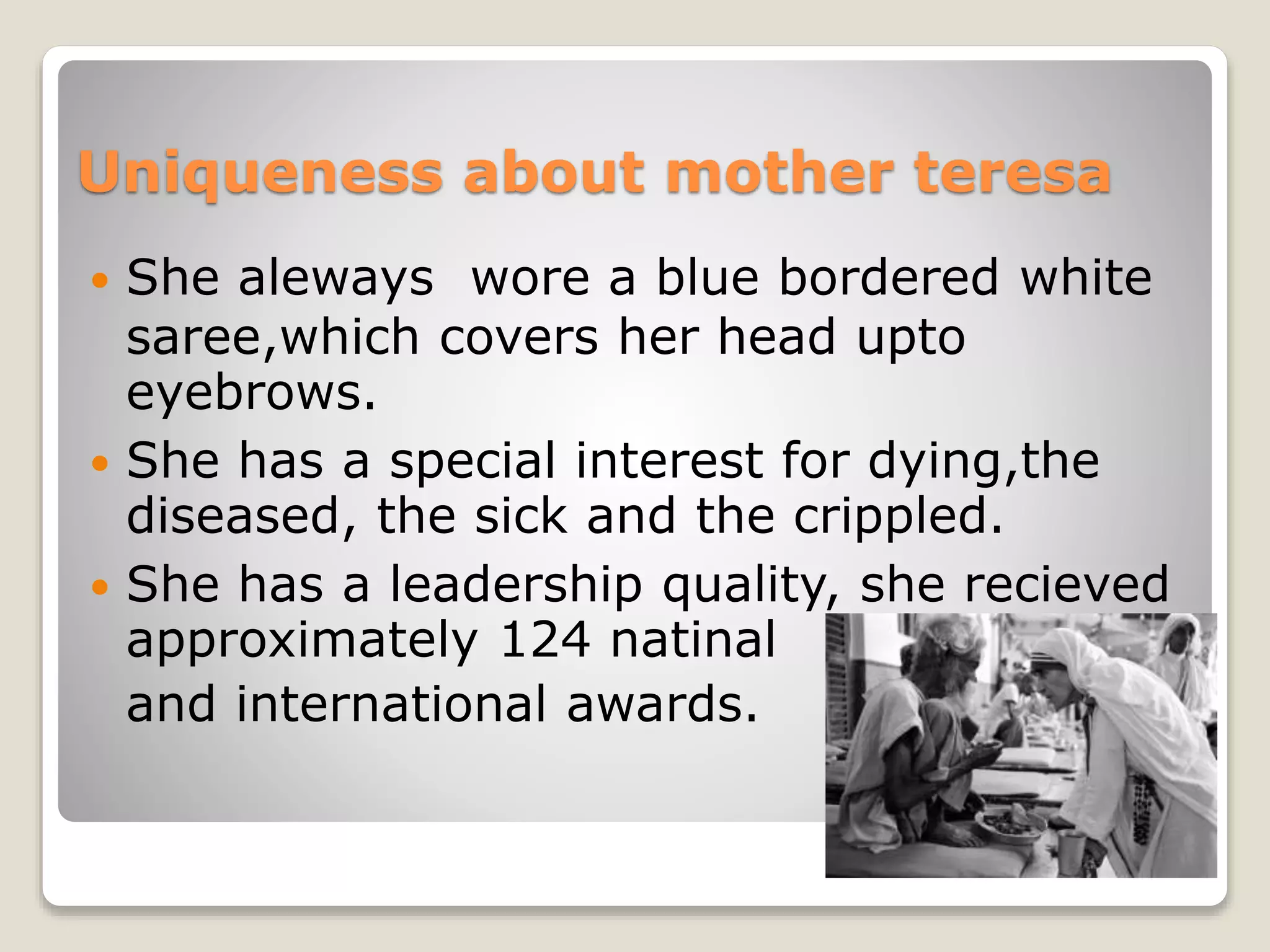 PPT on Mother Teresa by Khushwant singh | PPTX