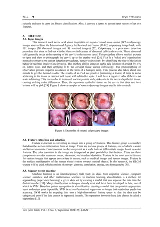 The effect of features combination on coloscopy images of cervical ...