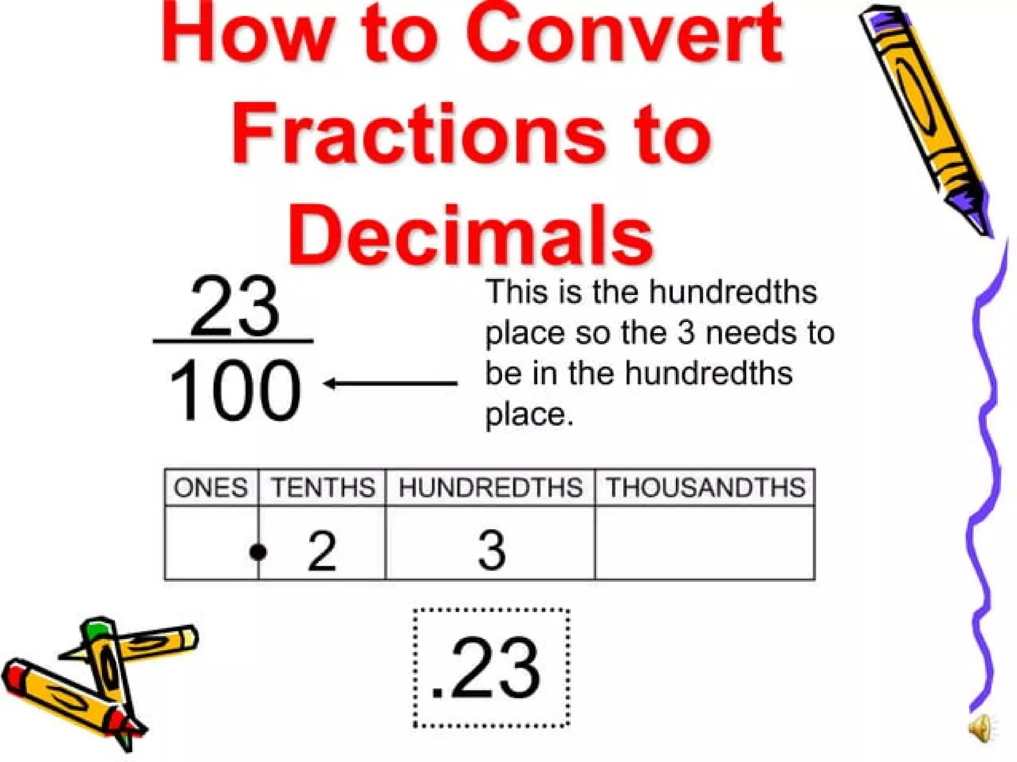 Fractions to Decimal | PDF