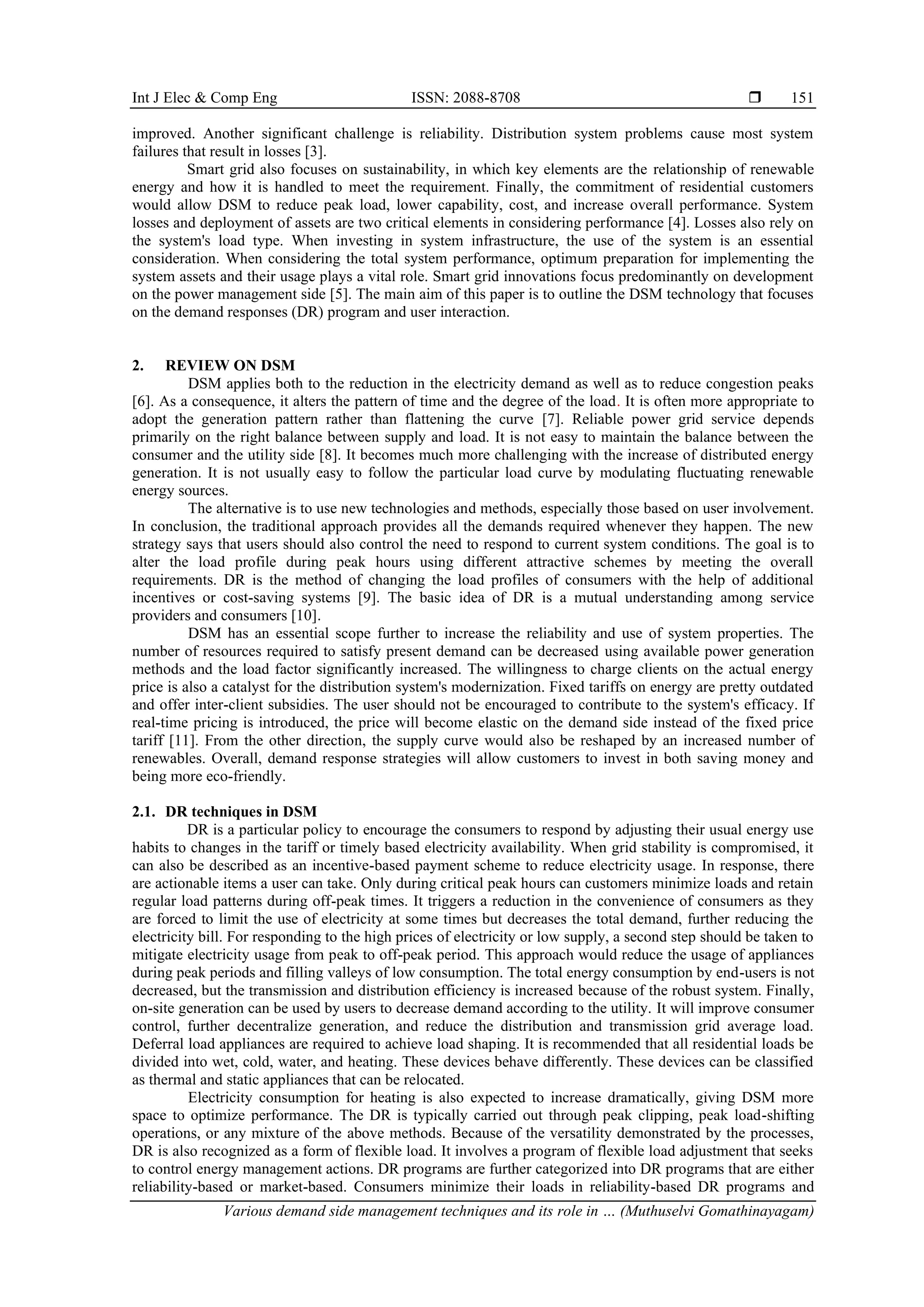 Various demand side management techniques and its role in smart grid ...