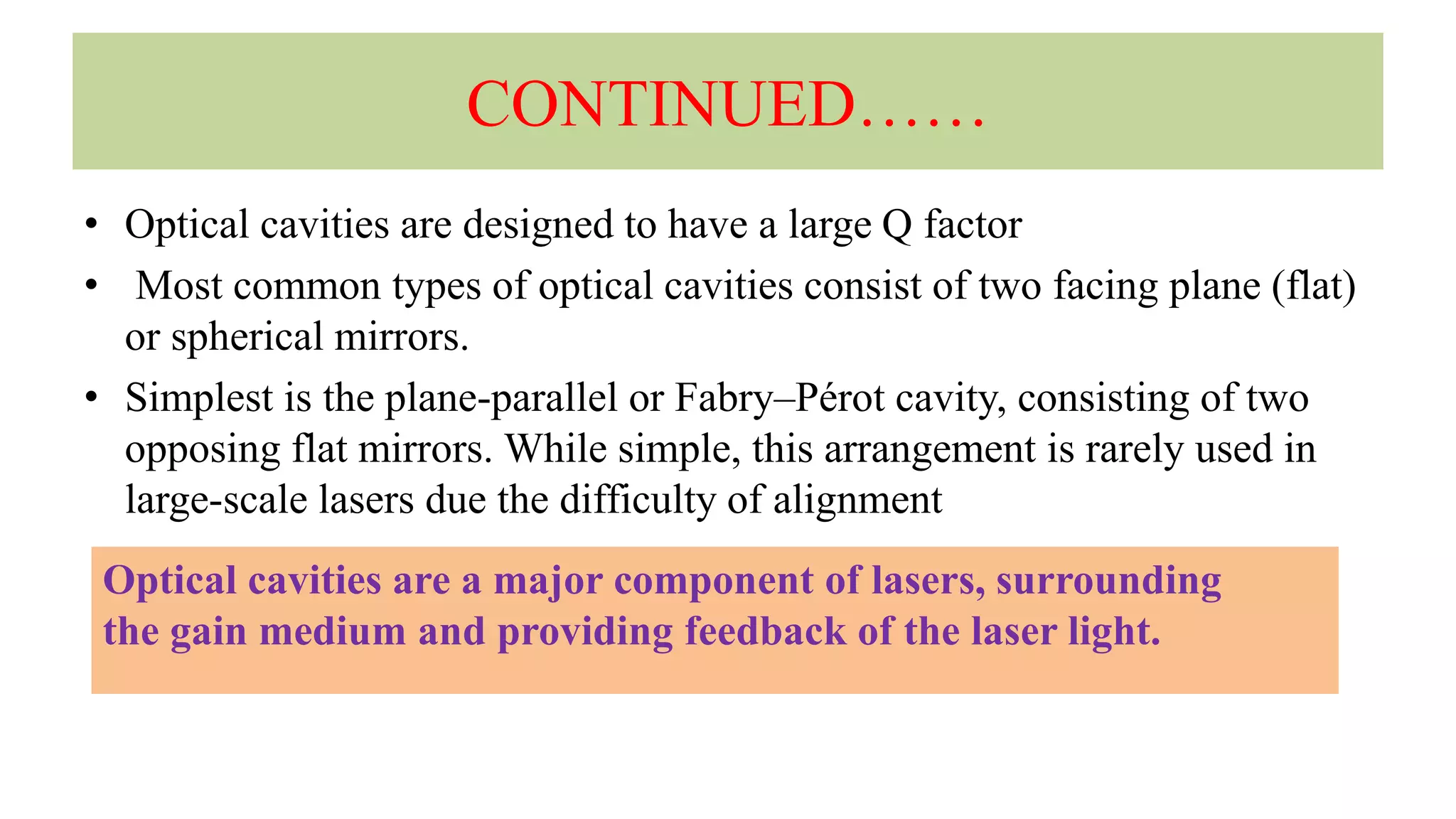 Micro cavity photo diode | PPTX