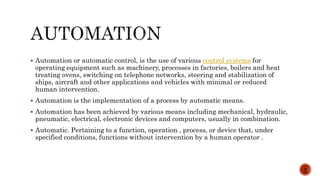 robotics and automation | PPTX