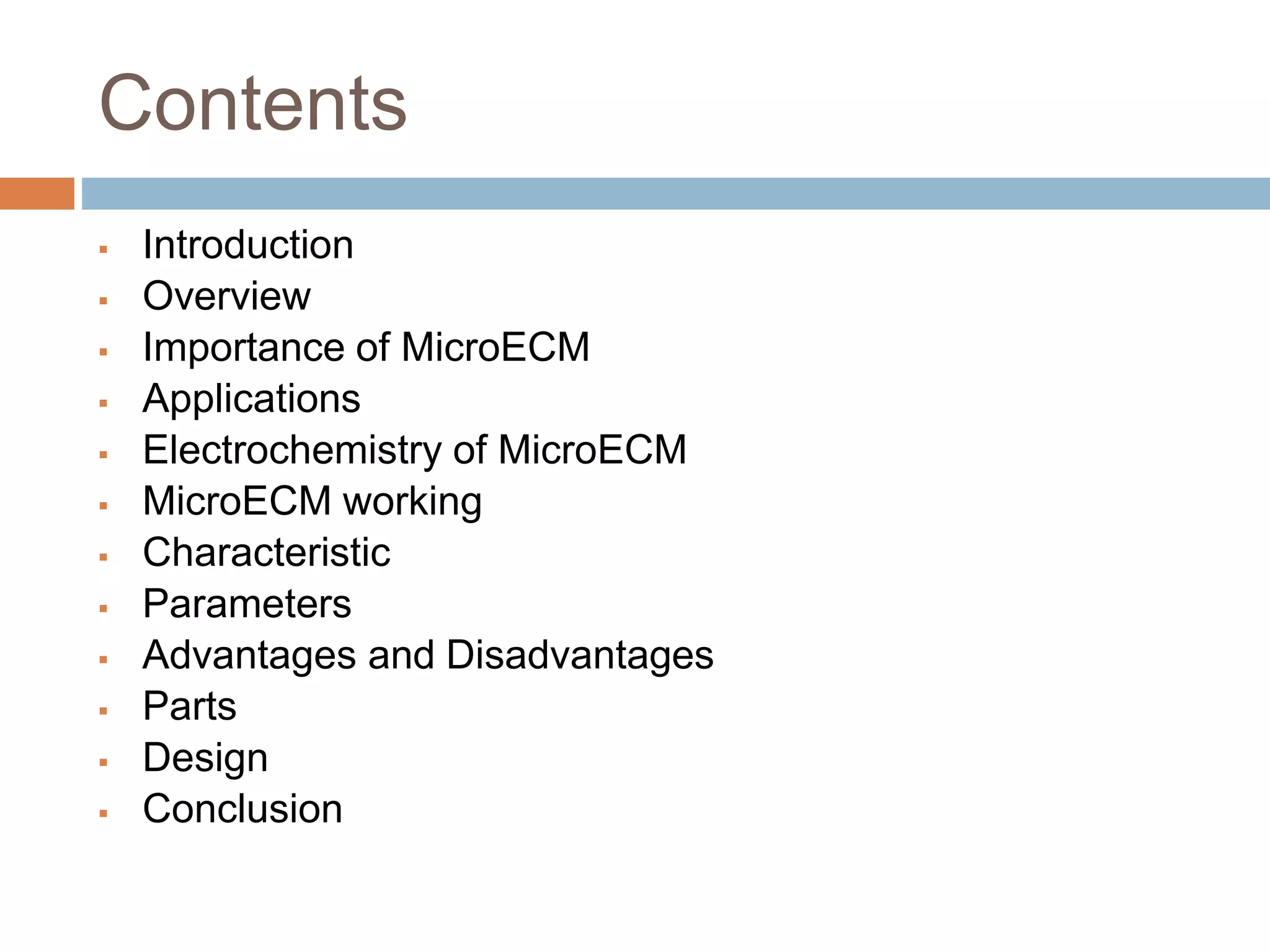 Micro Electrochemical Machining | PPTX
