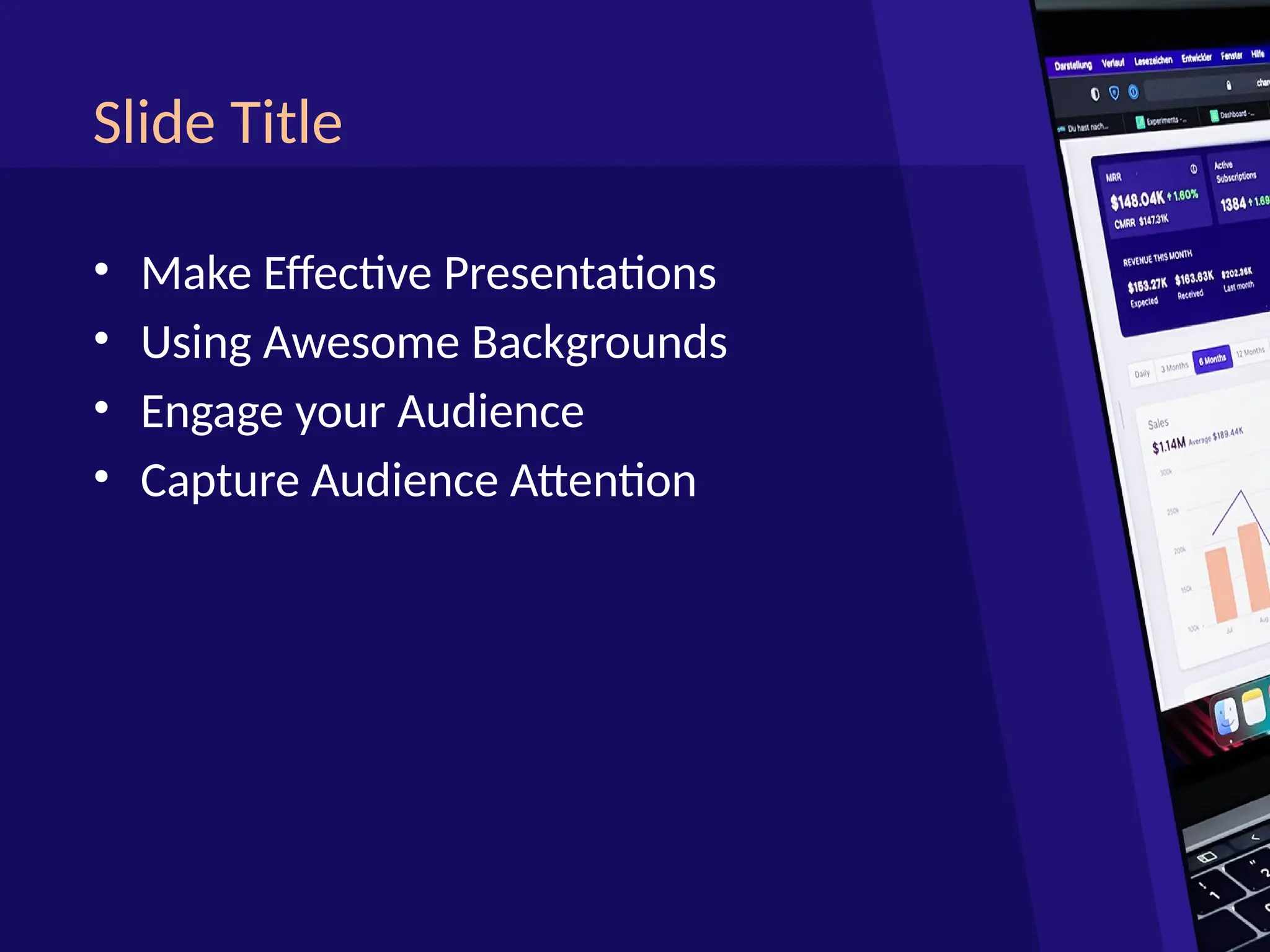 A versatile presentation template for data analysis projects and market ...