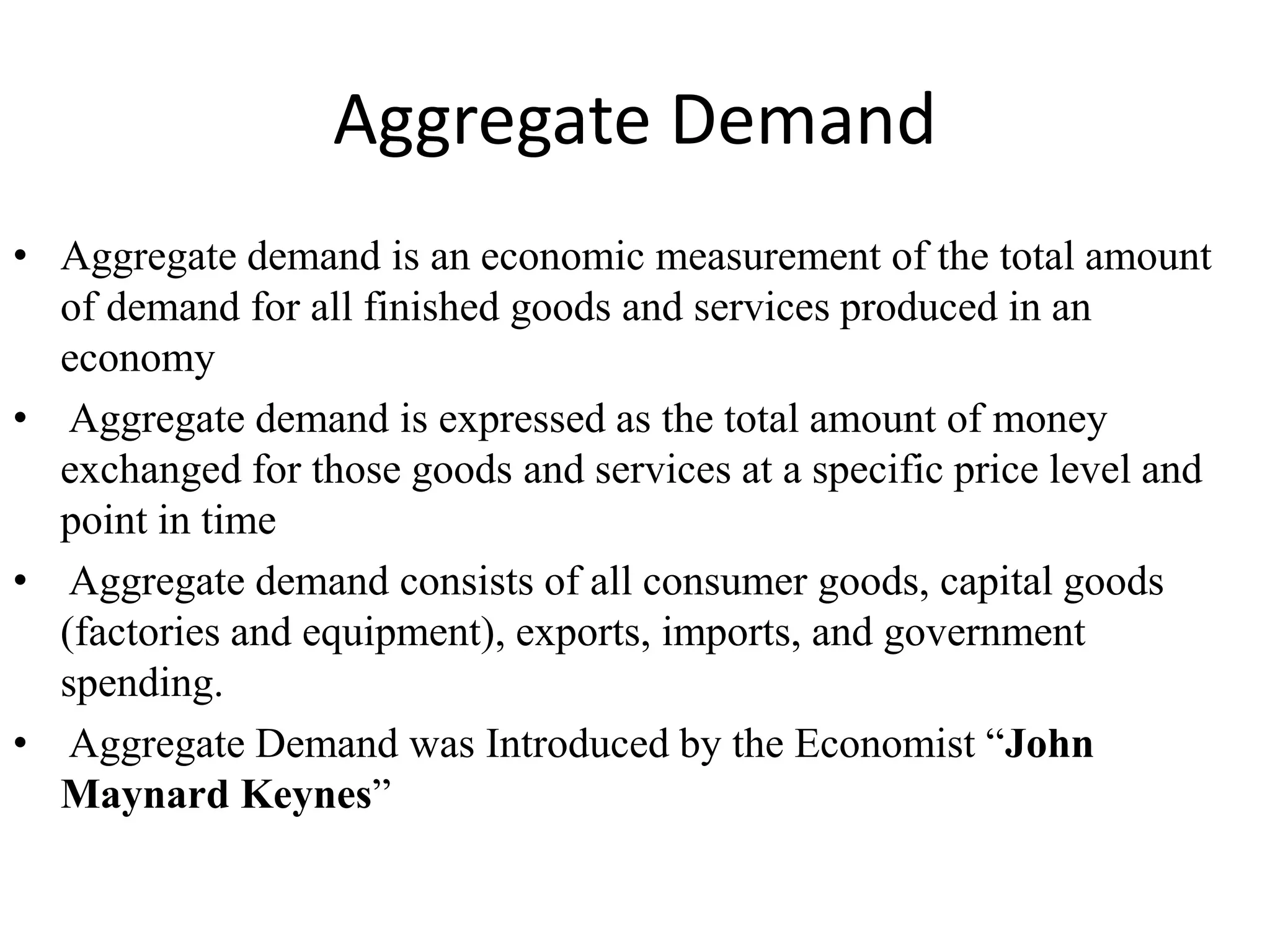 Aggregate Demand | PPTX