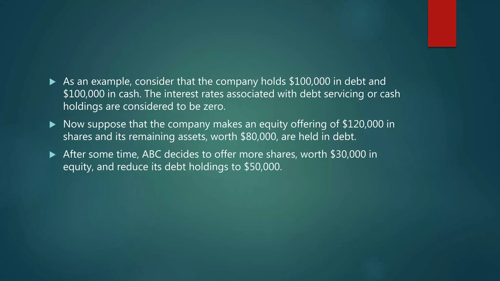Theory of Irrelevance of Capital Structure | PPTX