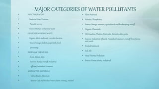 Water polution | PPTX