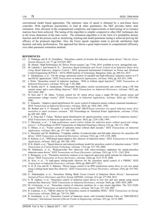 A Robust EKF Based Speed Estimator and Fuzzy Optimization Technique for Sensorless Induction ...