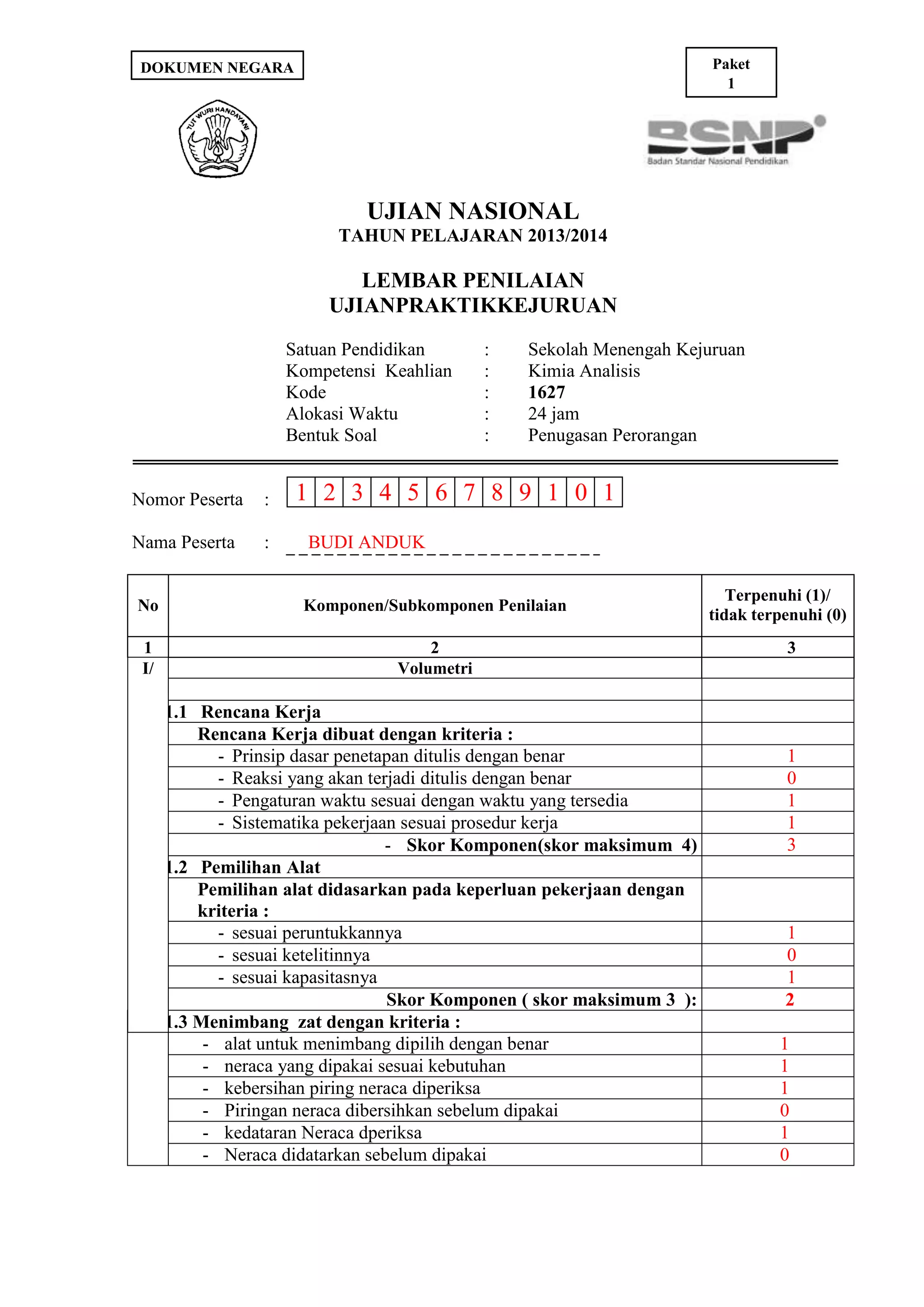 1627 p1-p psp-kimia analisis-contoh | PDF