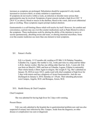 162714582 acute-gastroenteritis-case-study | DOC