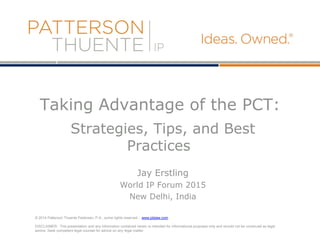 Taking Advantage of the PCT: Strategies, Tips, and Best Practices | PPT