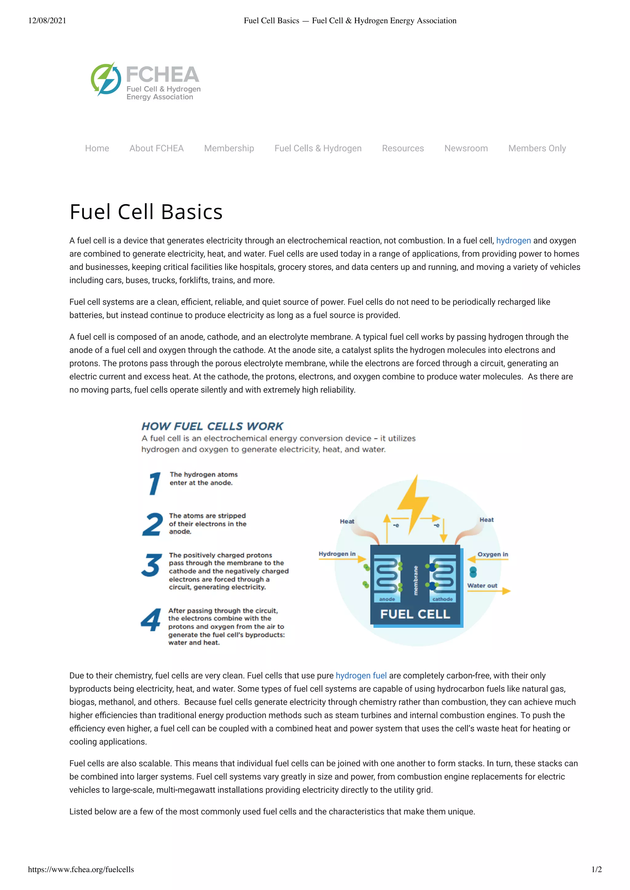 1628754453839 assignment-fuel cell basics — fuel cell & hydrogen energy association | PDF