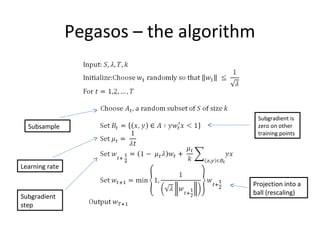 1629 stochastic subgradient approach for solving linear support vector | PPT