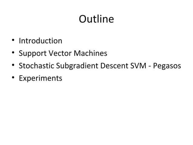 1629 Stochastic Subgradient Approach For Solving Linear Support Vector Ppt Free Download